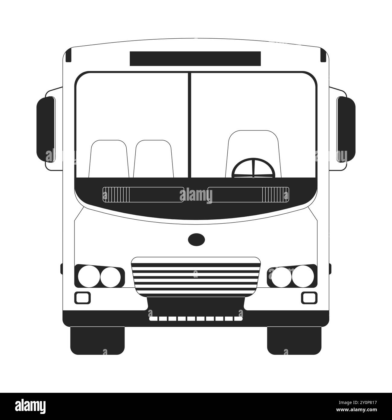 Back to school bus black and white 2D line object Stock Vector Image ...