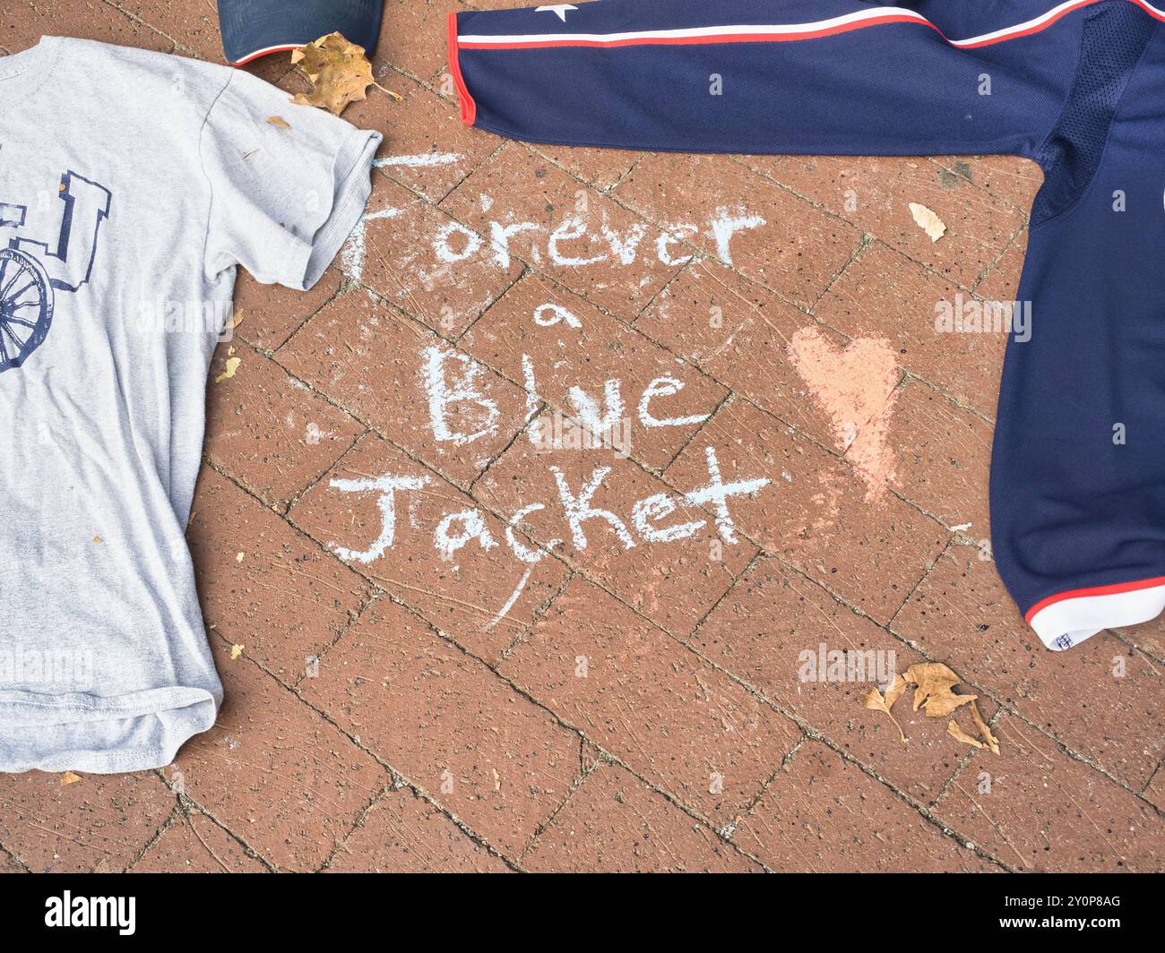 A memorial Columbus Blue Jackets forward Johnny Gaudreau and his ...