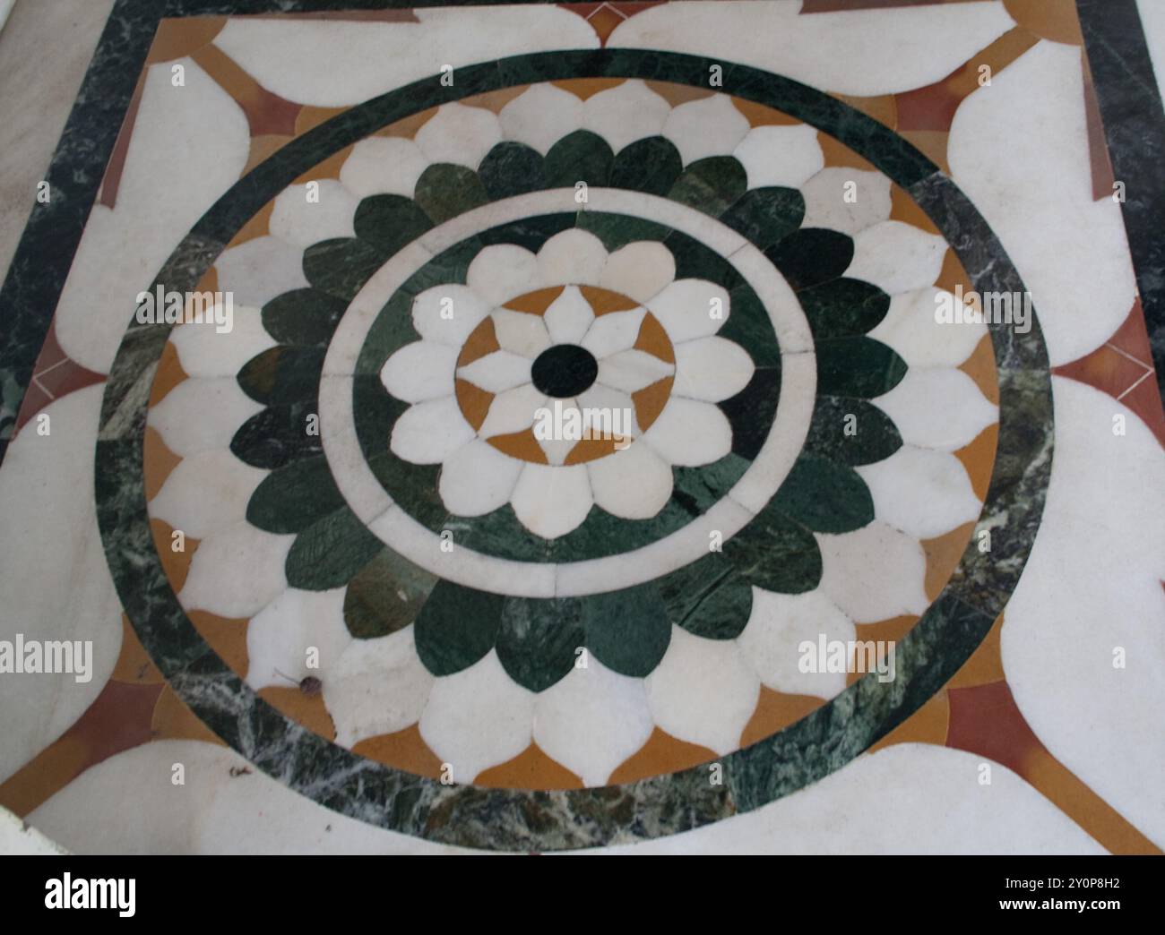 Pretty Floor Mosaic, Jain Temple, Chennai, Tamil Nadu, India. Jain ...