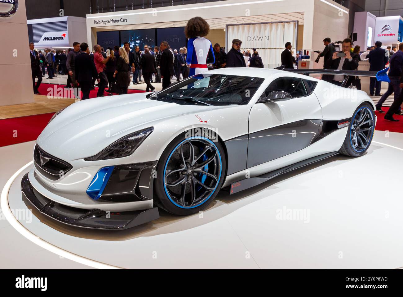 Rimac Concept S electric sports car at the Geneva International Motor ...