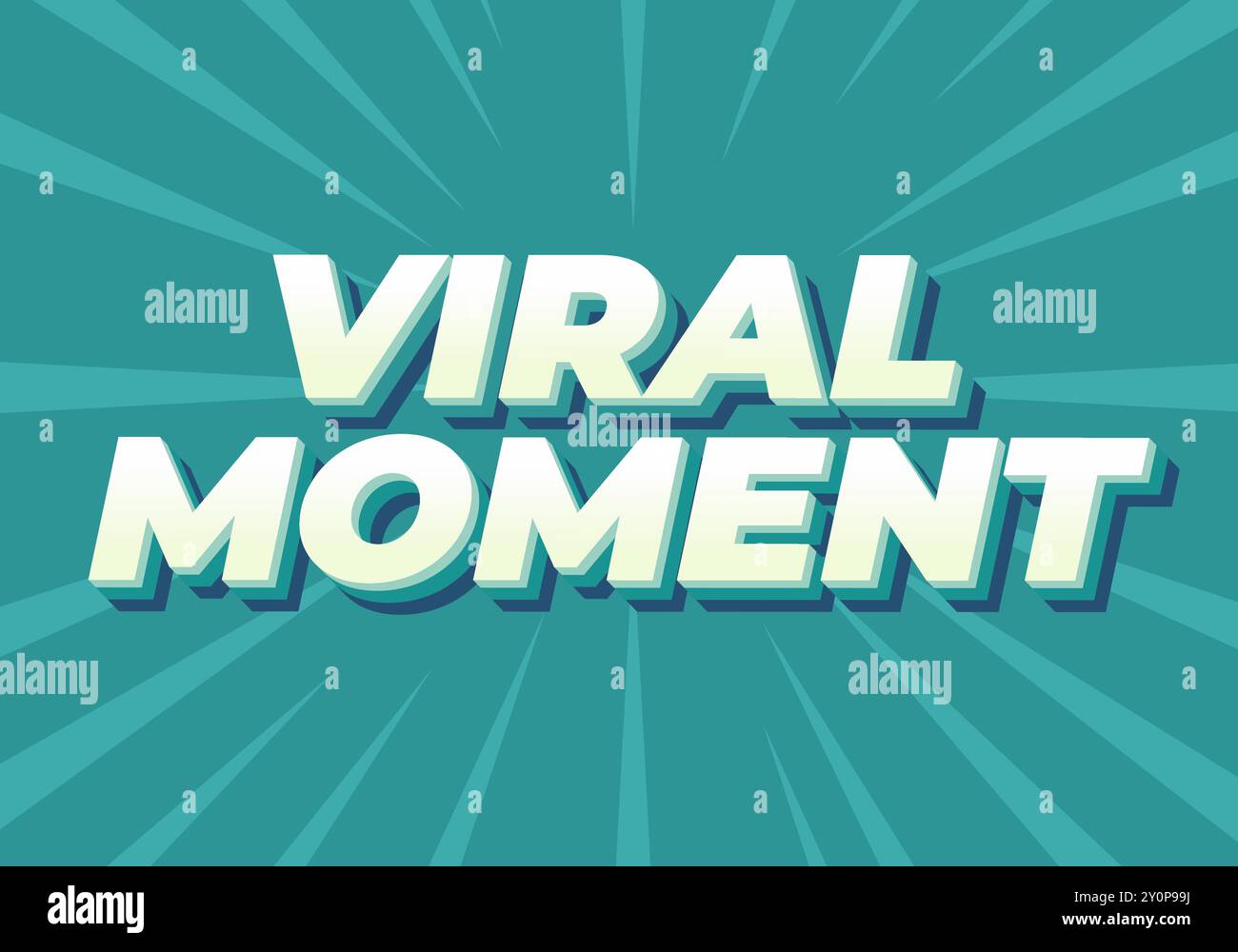 Viral moment. Text effect design for advertising or social media needs ...
