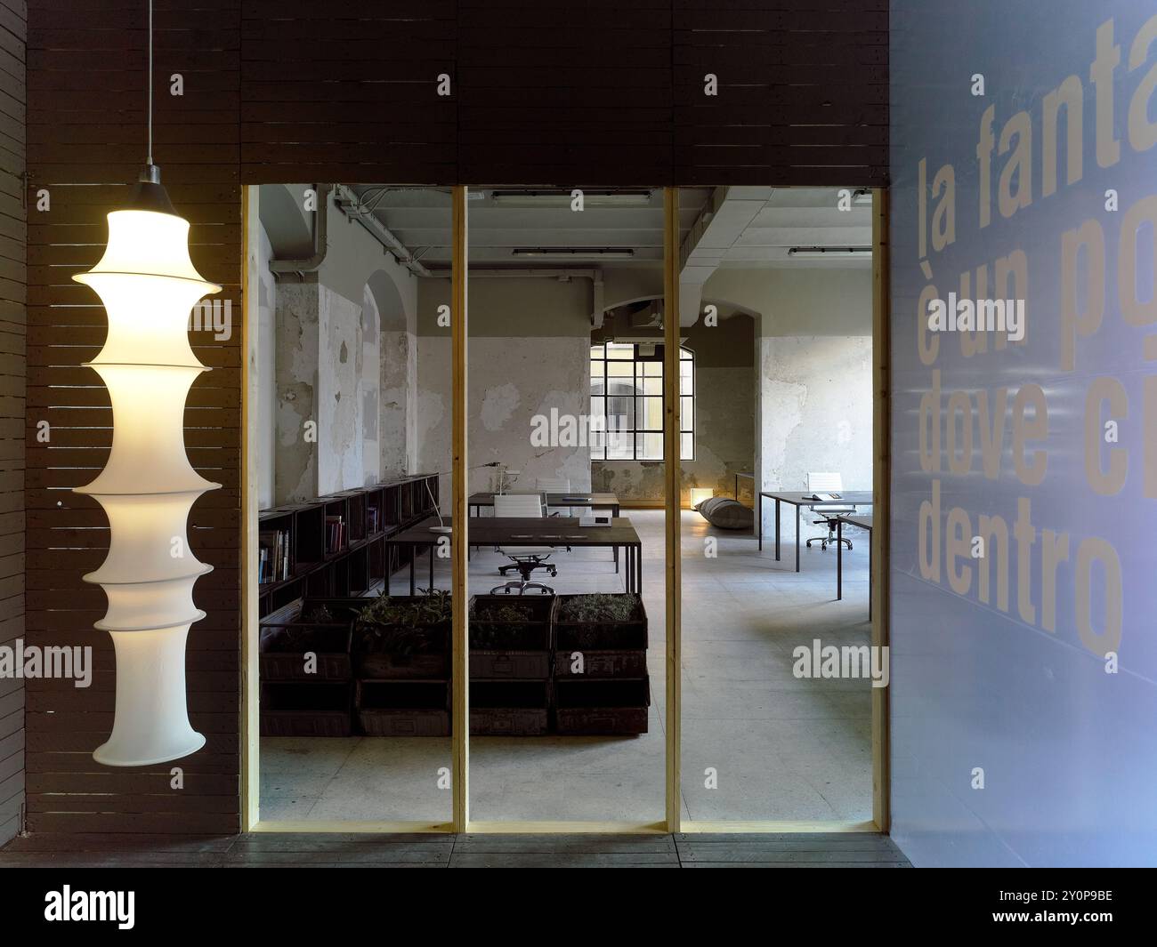 Interior of a architecture and design studio in Florence, Italy Stock ...