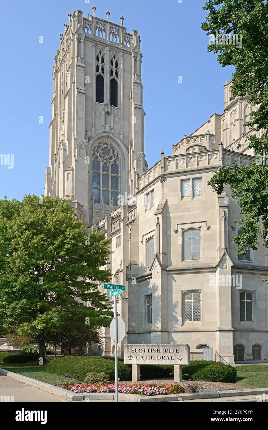 Scottish Rite Cathedral in Indianapolis, Indiana, historic building ...