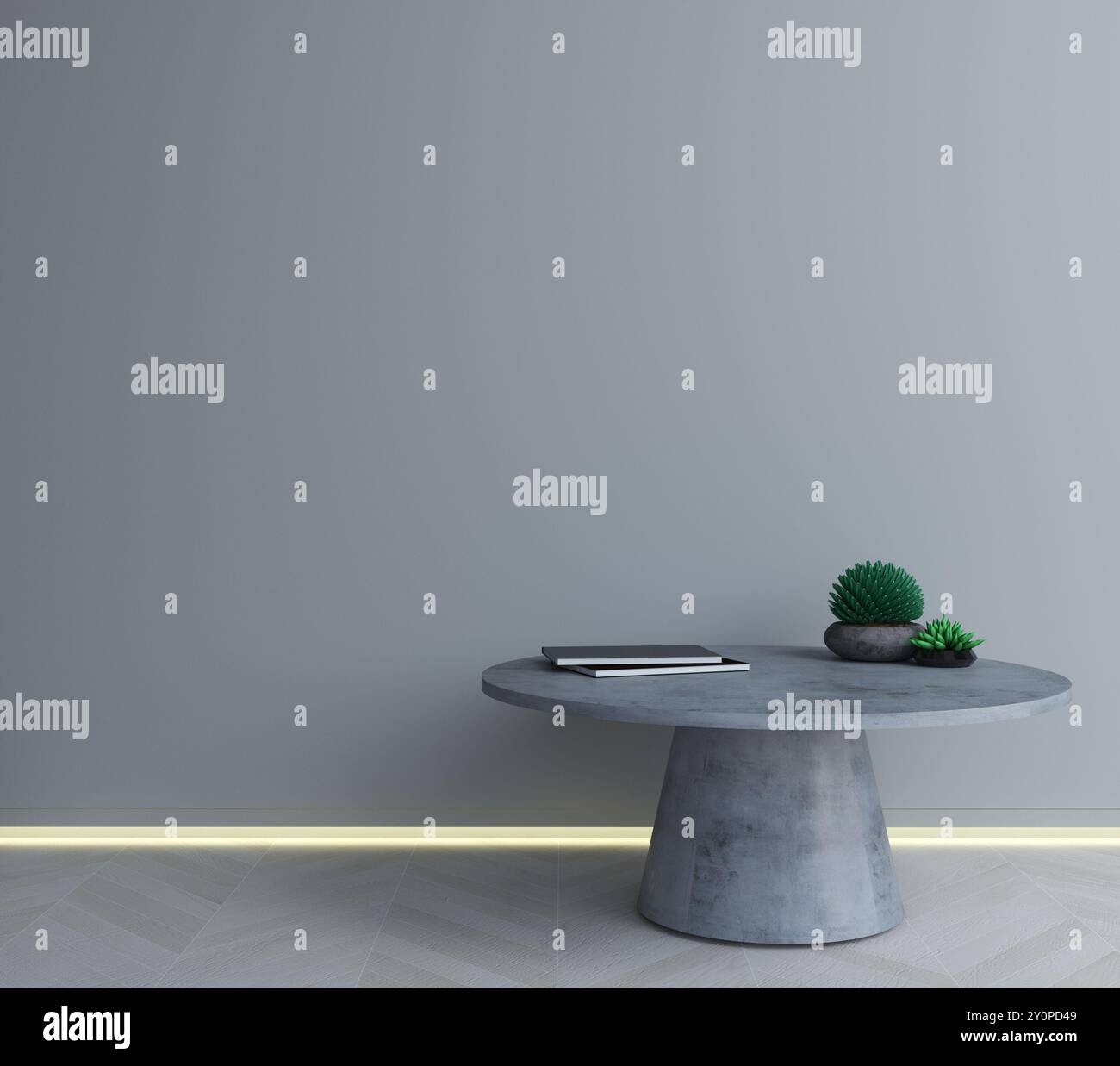 Background gray wall plinth with backlight Stock Photo - Alamy