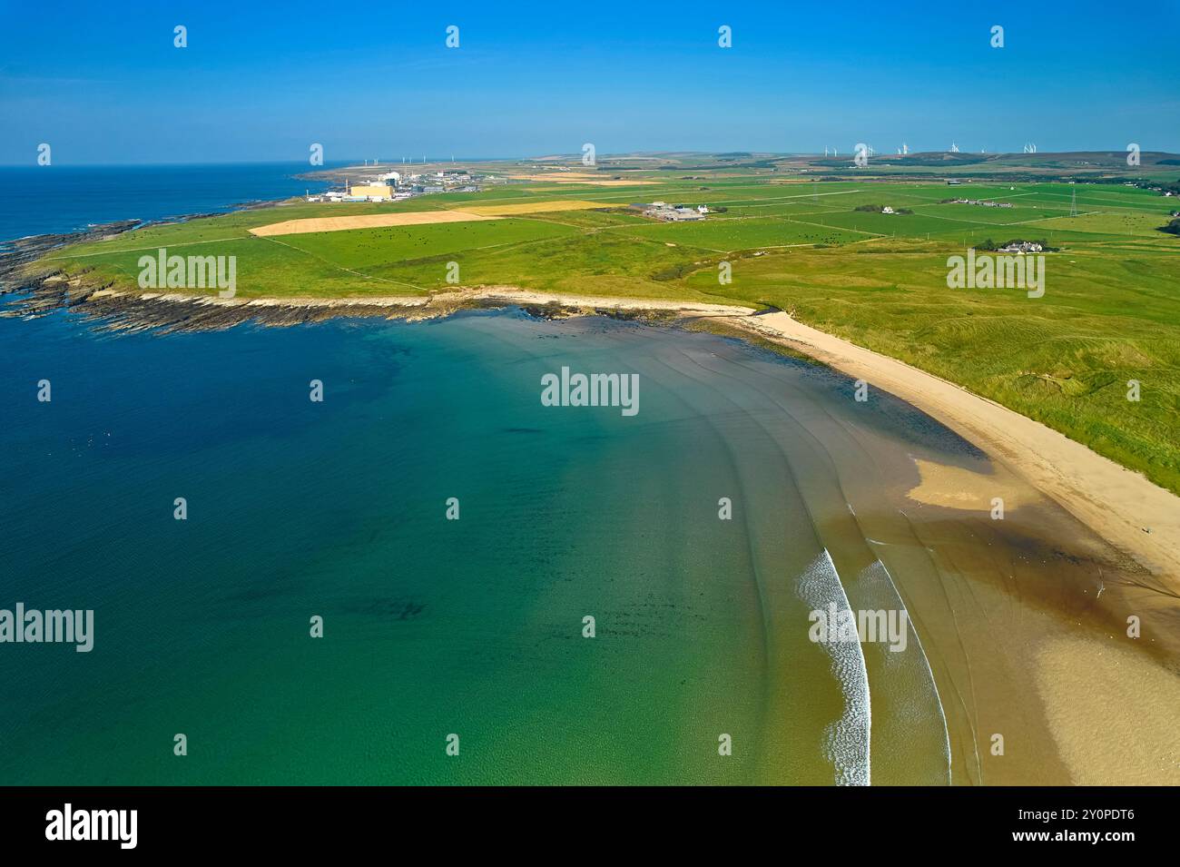 Sandside Bay Beach Caithness Scotland a beach with radioactive ...