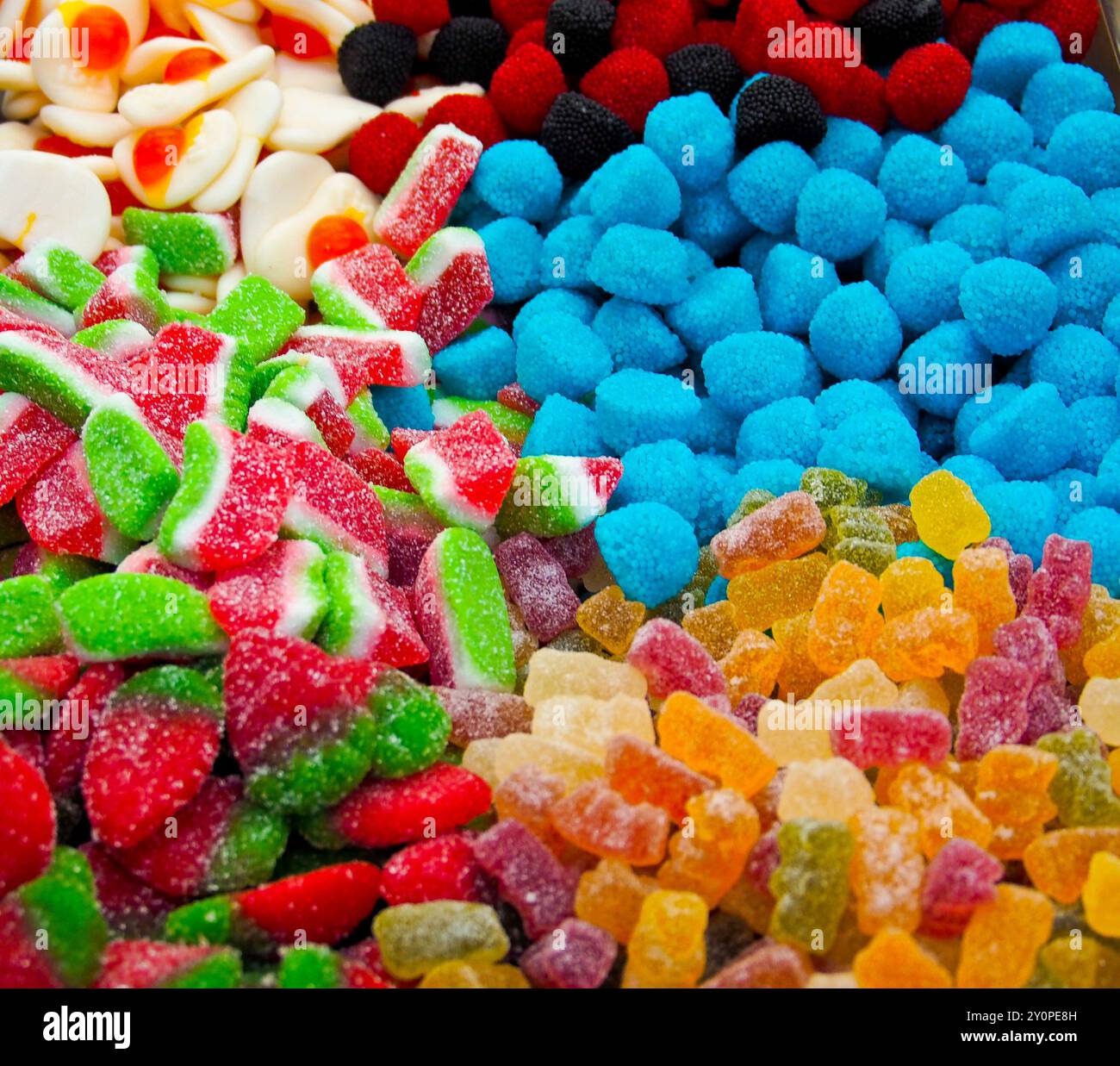 Malaga, Spain. Displayed sweets in a shop window Stock Photo - Alamy