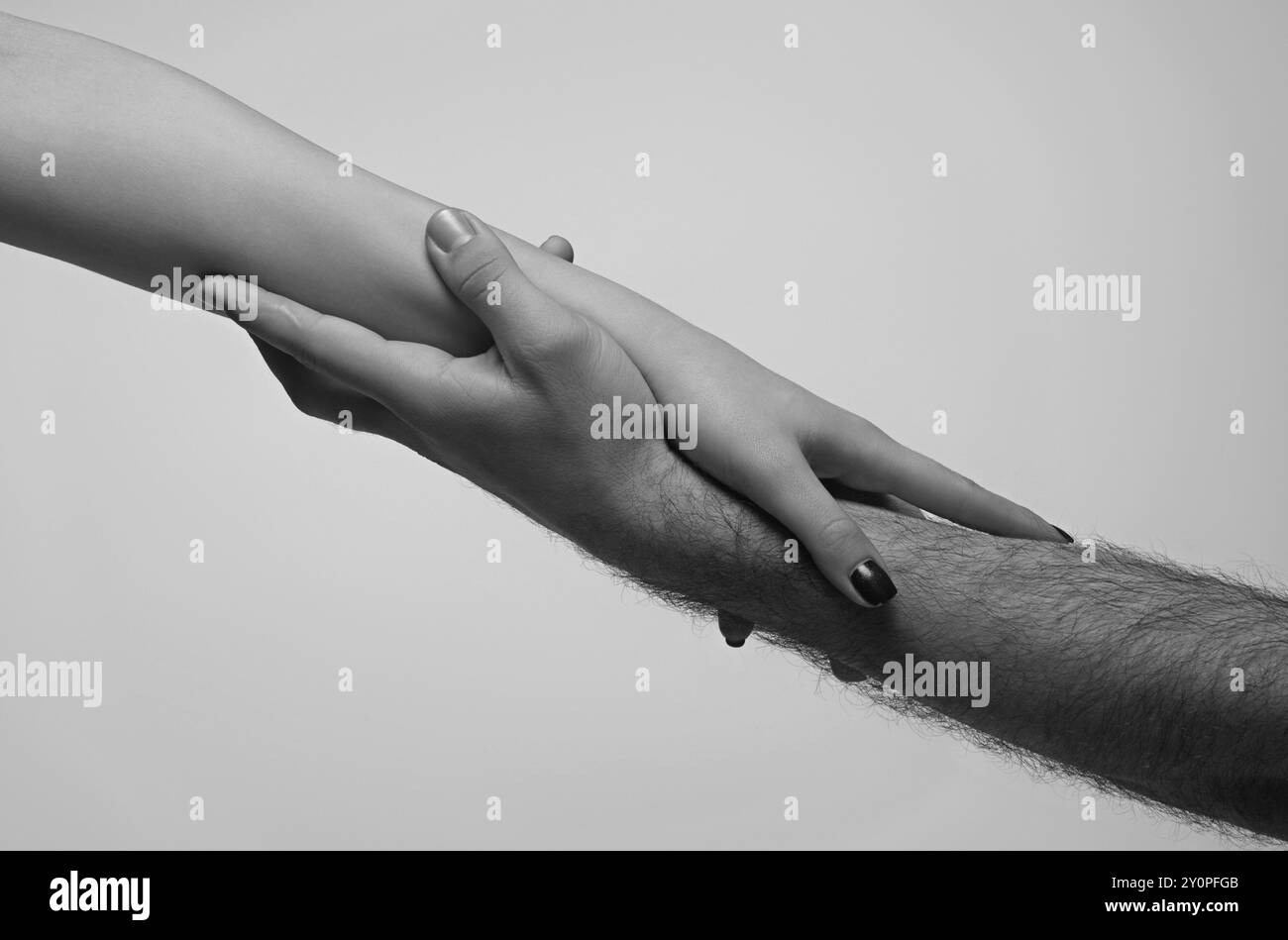 Helping hand. Holding hand, close up. Giving a helping hand. Rescue ...