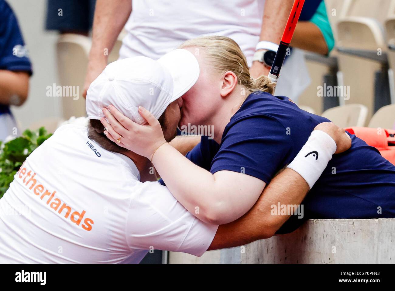 Paris, Sept. 3, 2024, Paralympic wheelchair tennis event. Sam Schroder ...