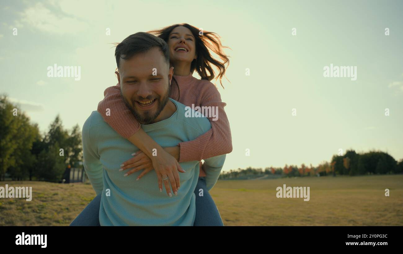 Cute adorable Caucasian smiling couple married woman female girl wife ...