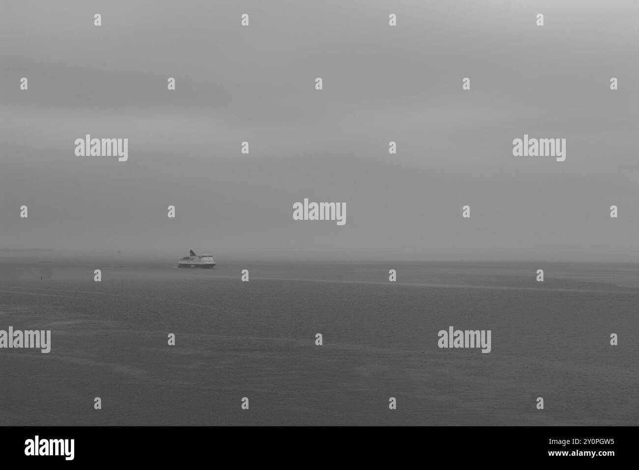 Sea strait Black and White Stock Photos & Images - Alamy