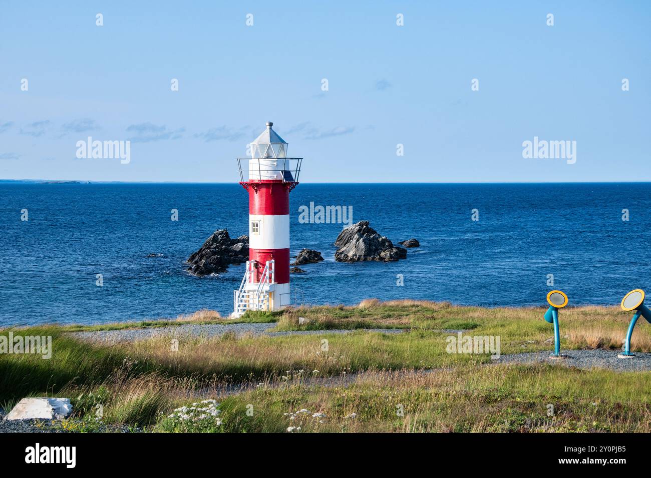 Green Point Lighthouse in Port de Grave, Newfoundland & Labrador ...