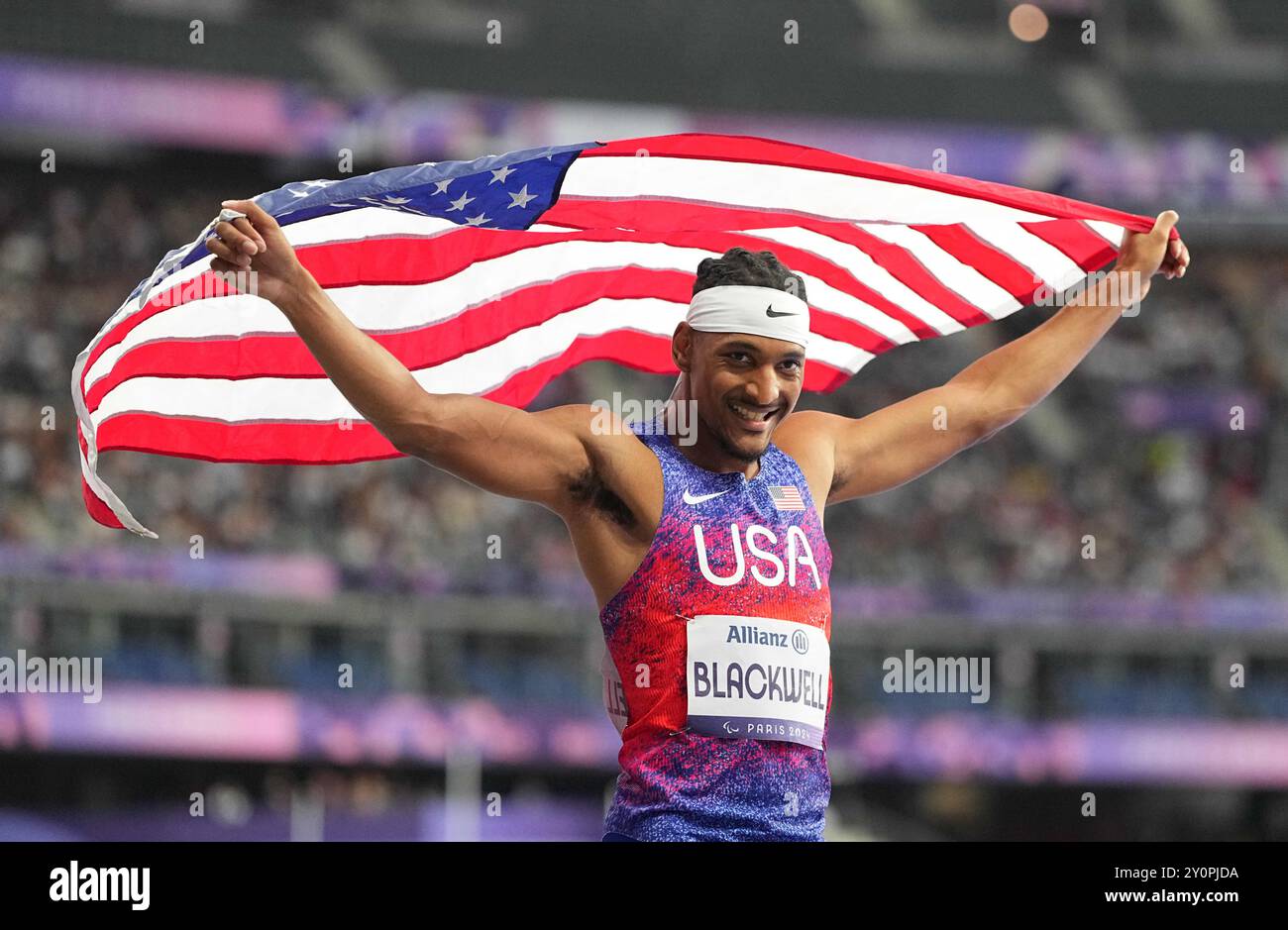 Paris, France. 03rd Sep, 2024. September 03 2024: Jaydin Blackwell of ...