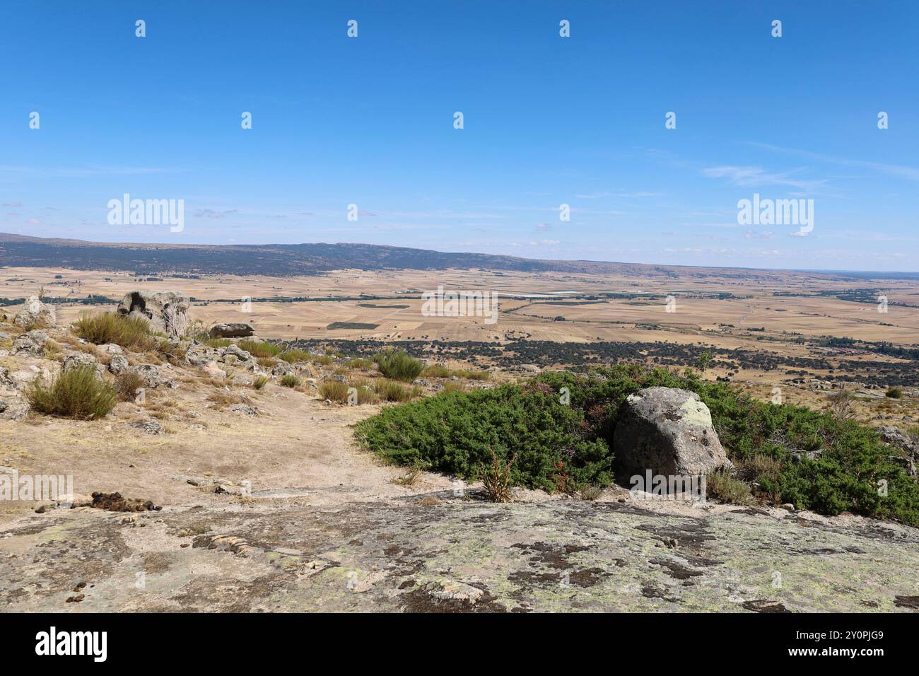 The Celtic settlement called Fort of Ulaca in Sierra de la Paramera ...