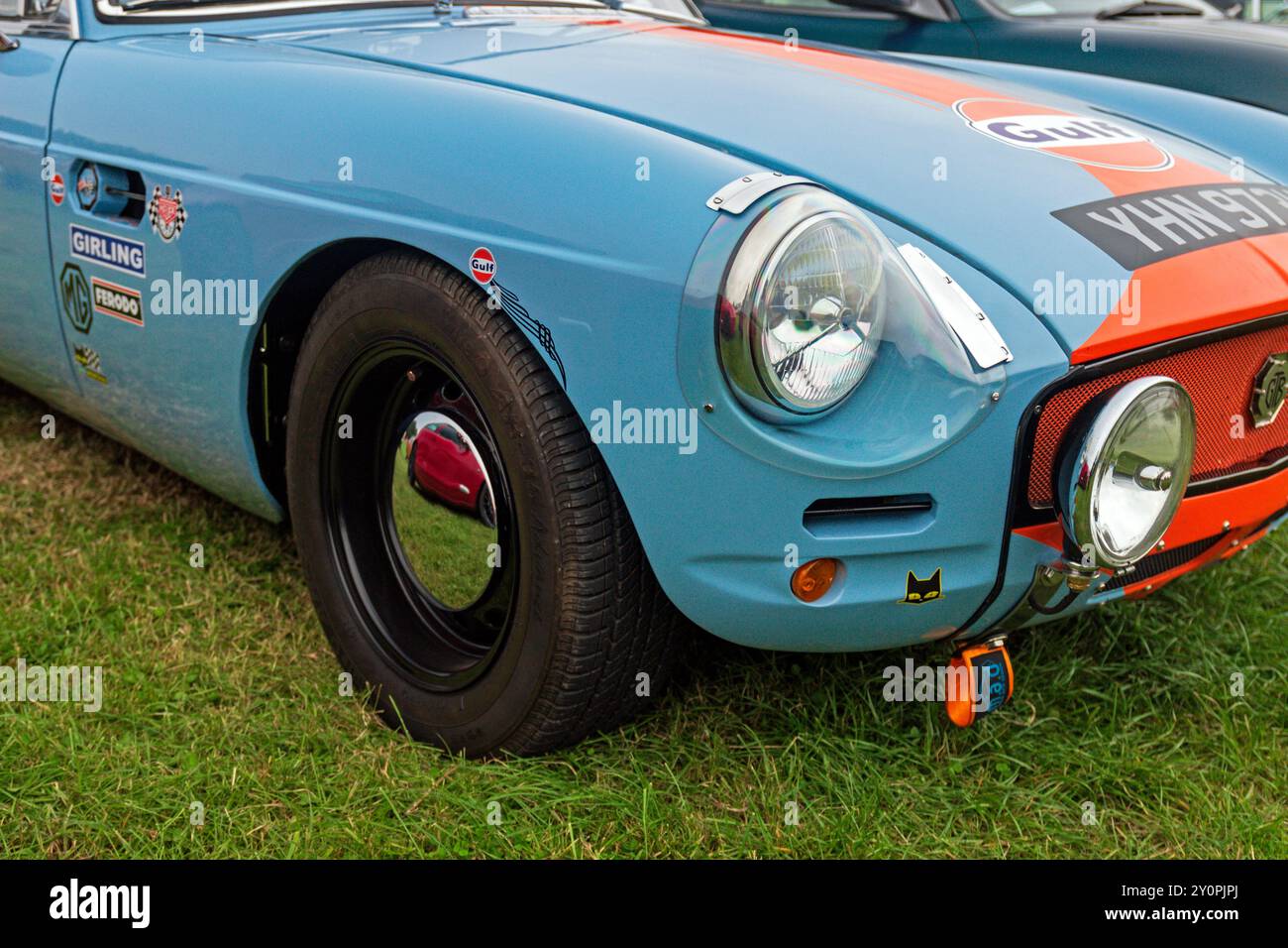 MGB rally car. Lancashire Steam and Vintage Festival 2024 Stock Photo ...