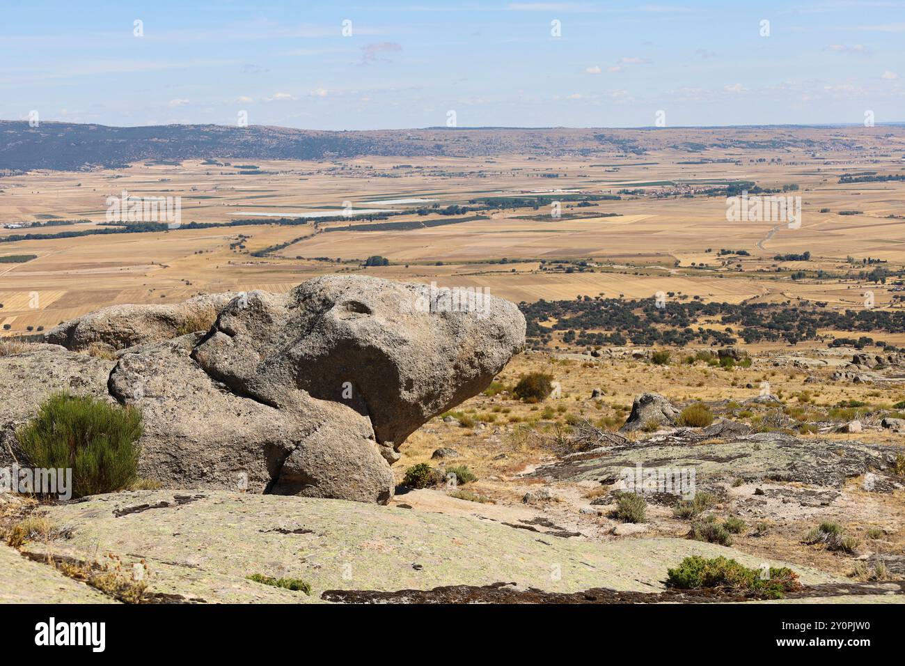 The Celtic settlement called Fort of Ulaca in Sierra de la Paramera ...
