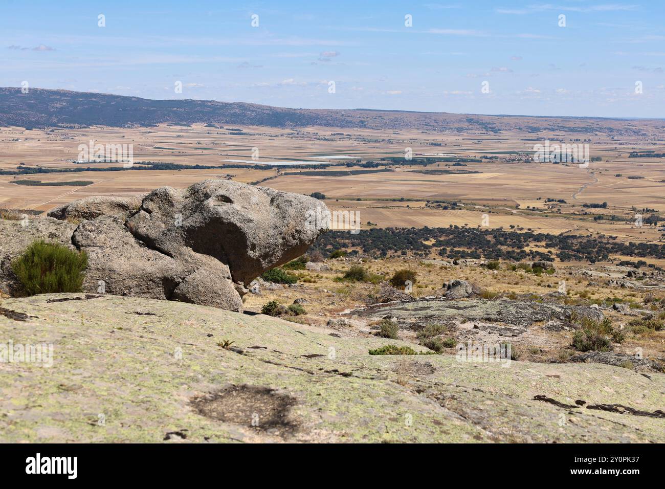 The Celtic settlement called Fort of Ulaca in Sierra de la Paramera ...