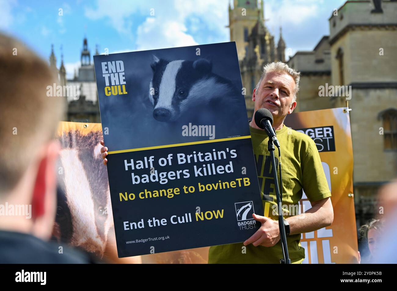 London, UK. 3rd Sep, 2024. Speaker Chris Packham against the UK ...