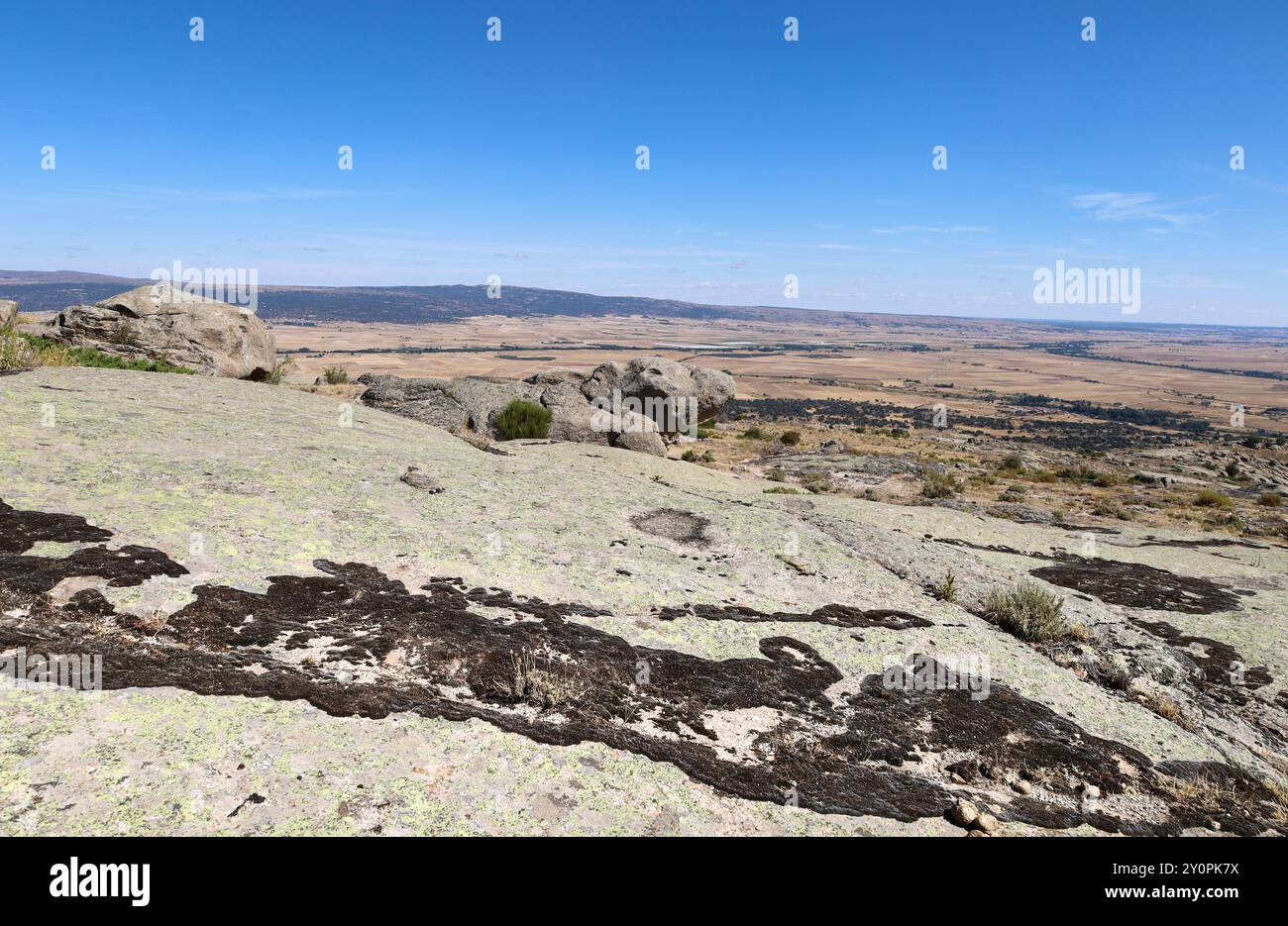 The Celtic settlement called Fort of Ulaca in Sierra de la Paramera ...