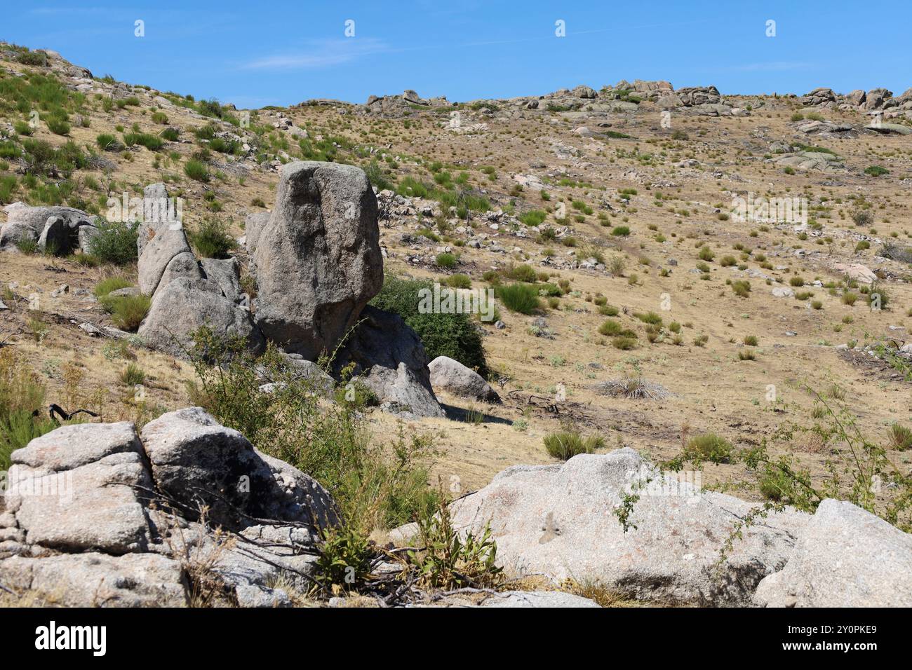 The Celtic settlement called Fort of Ulaca in Sierra de la Paramera ...
