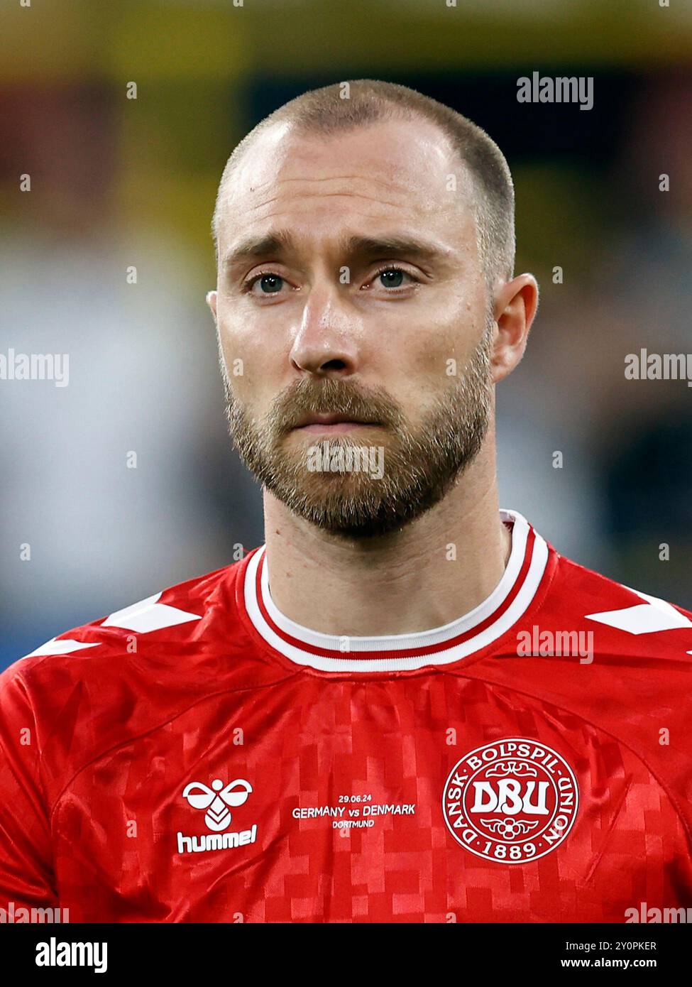 Dortmund - Christian Eriksen of Denmark during the UEFA EURO 2024 Round ...