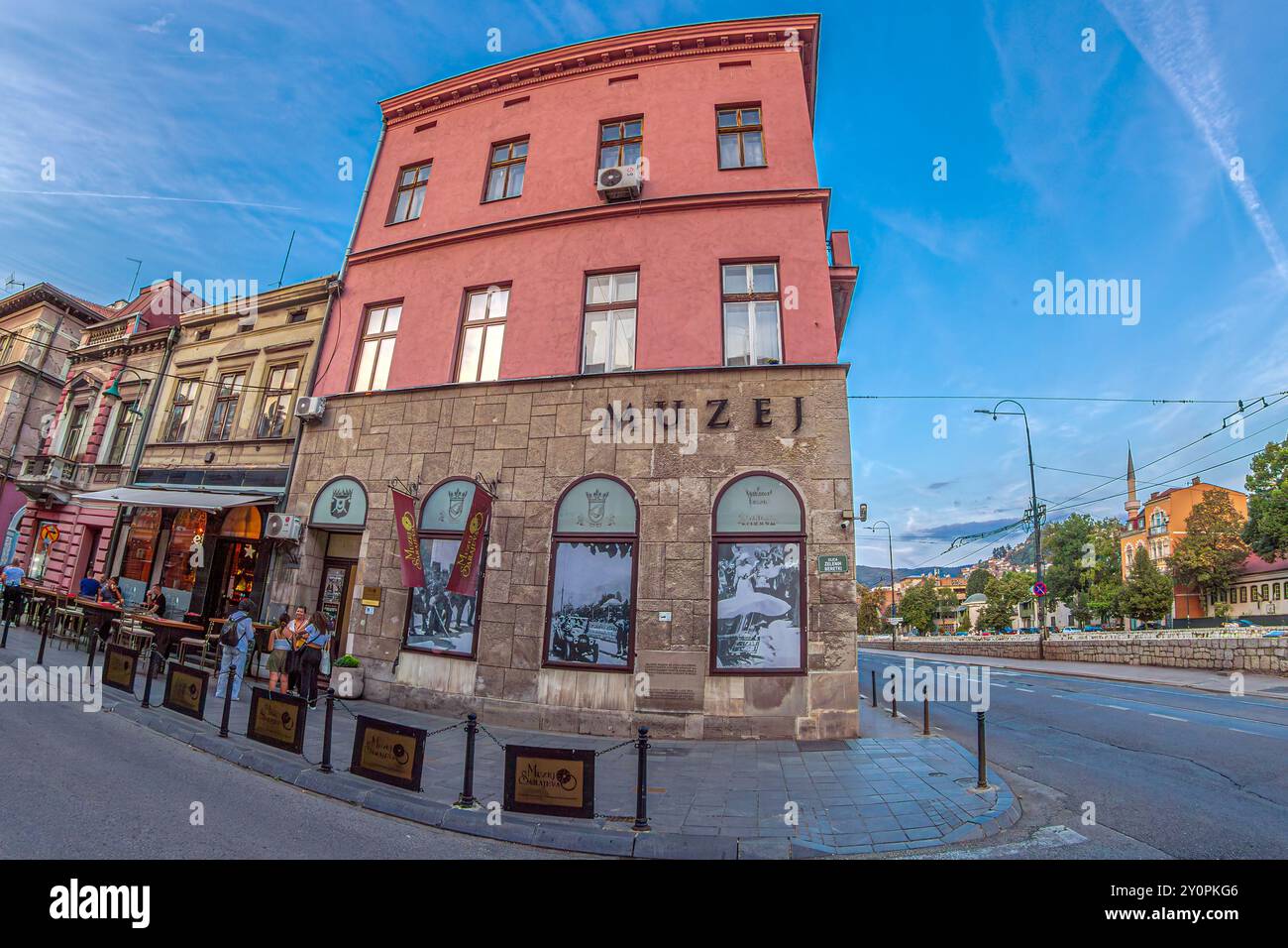 SARAJEVO, BOSNIA AND HERZEGOVINA, AUG. 24, 2024: From this place ...