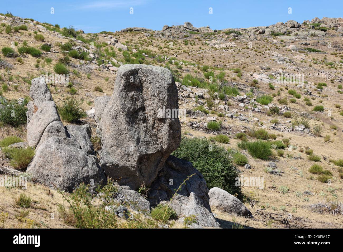 The Celtic settlement called Fort of Ulaca in Sierra de la Paramera ...
