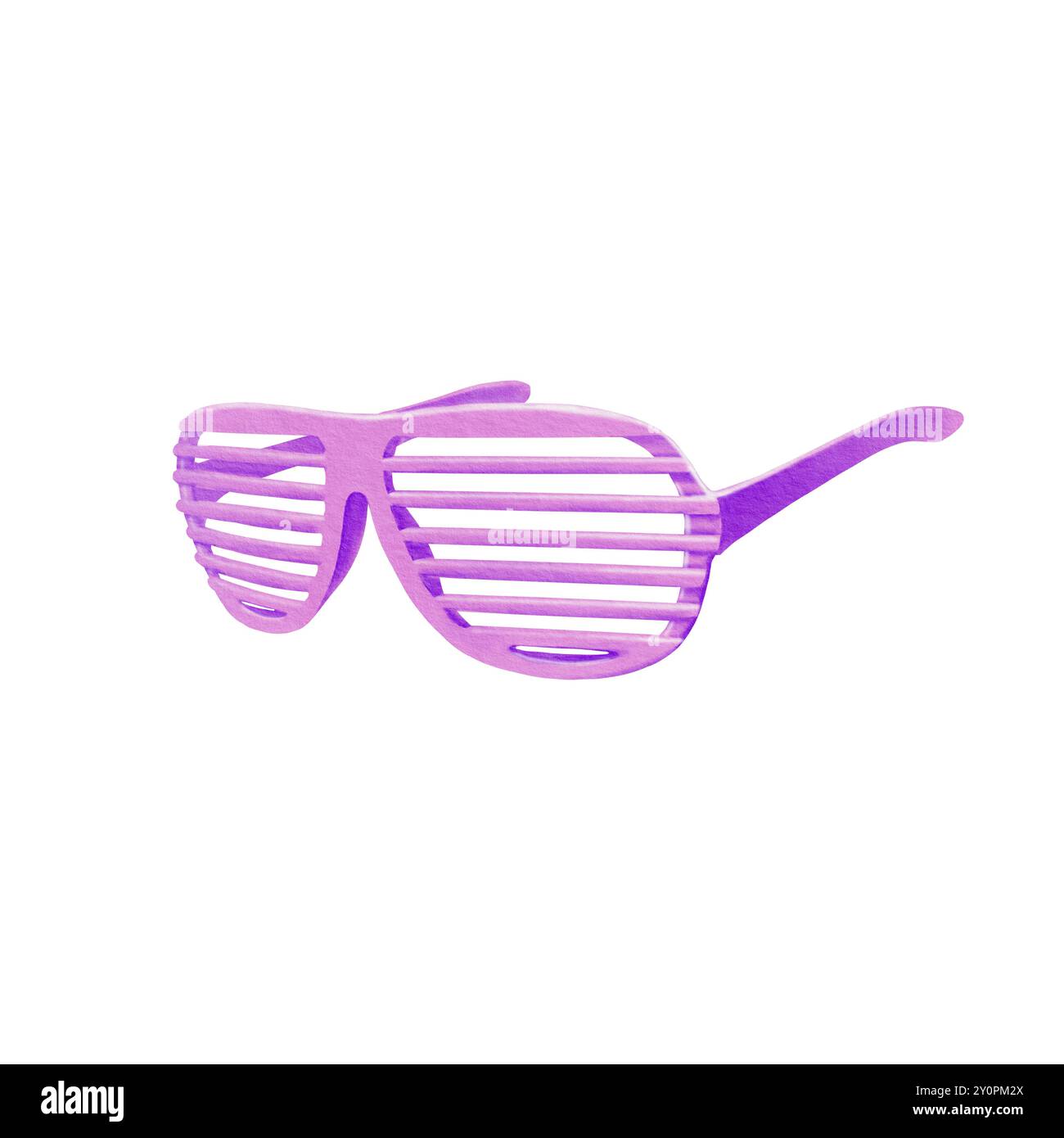80s, 90s style trendy shutter glasses in bright acid color for theme ...