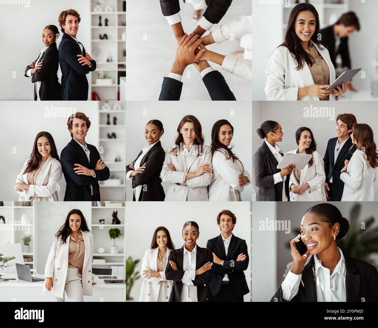 Business Team Collaboration and Professional Interactions in Modern ...