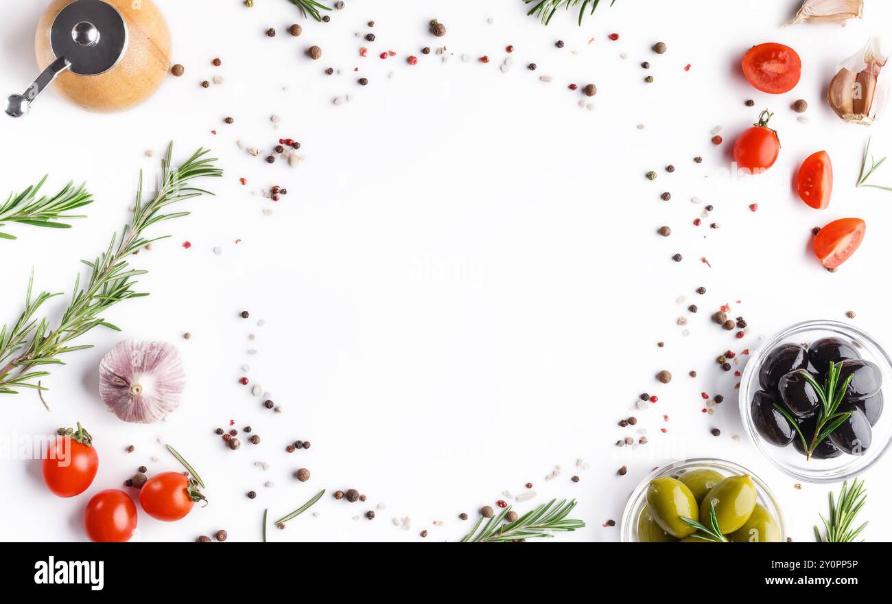 Food background concept, recipe mockup Stock Photo - Alamy