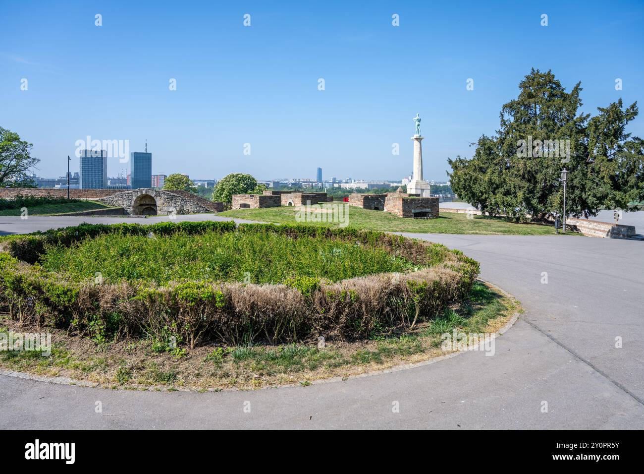 The Victor Monument stands proudly at Kalemegdan Fortress, overlooking ...