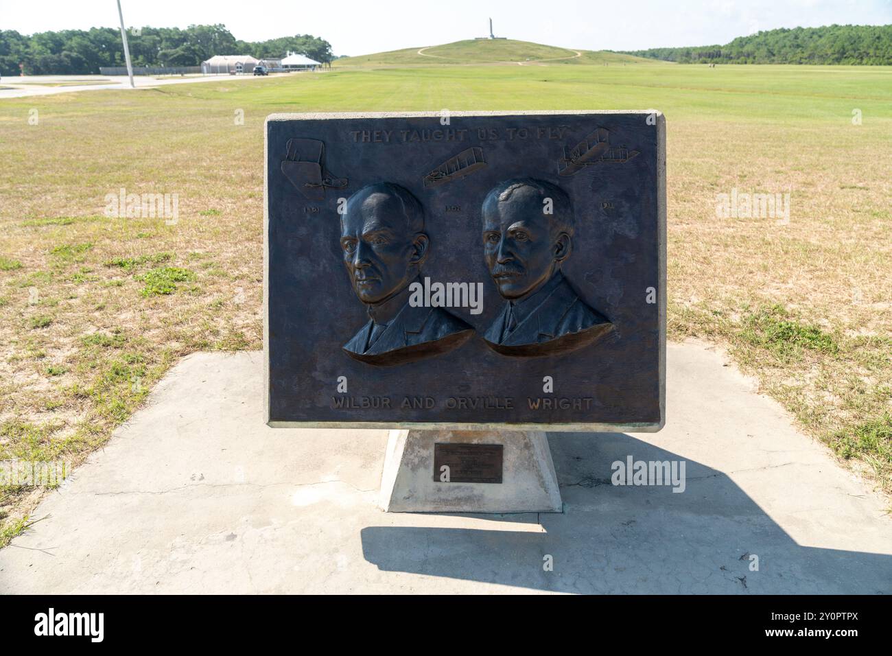 Kitty Hawk, North Carolina - September 1, 2024: Historical plaque ...