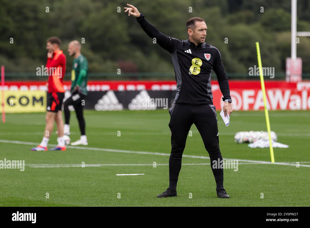 PONTYCLUN, WALES - 03 SEPTEMBER 2024: Wales’ Assistant Coach Andrew ...