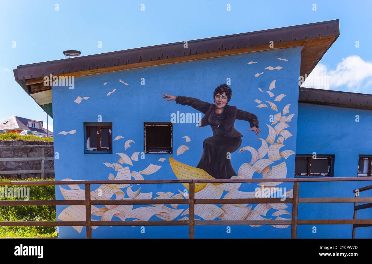 Graffiti of Rosalía de Castro, writer and fundamental figure of the ...