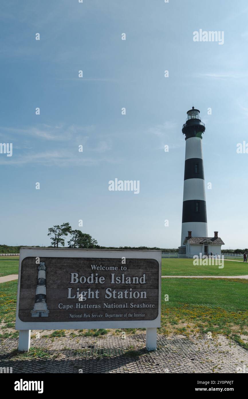 Nags Head, North Carolina - August 31, 2024: Bodie Island Lighthouse ...