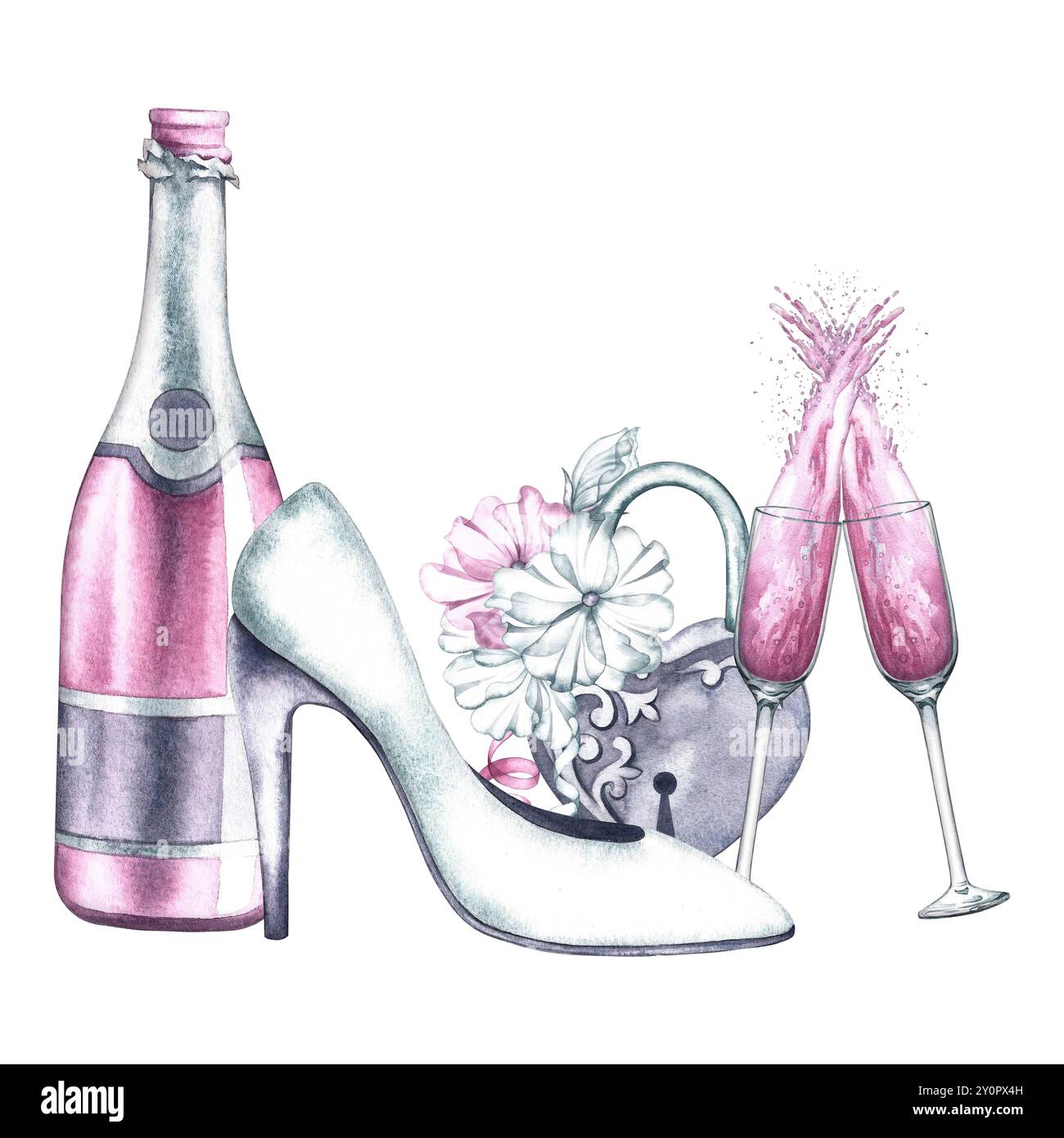 Glass champagne slipper hi-res stock photography and images - Alamy