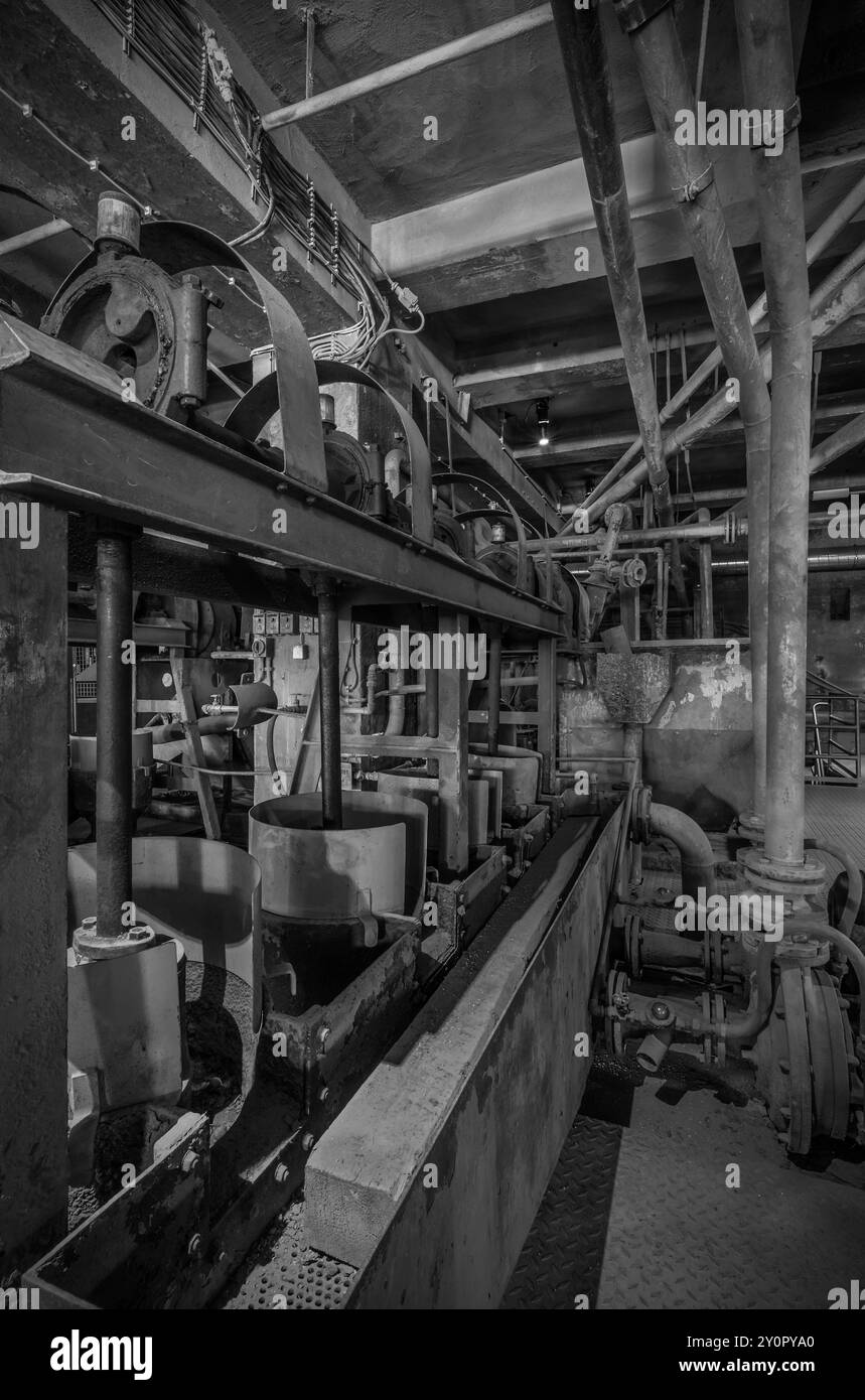 historic machinery of a abandoned mining site Stock Photo - Alamy