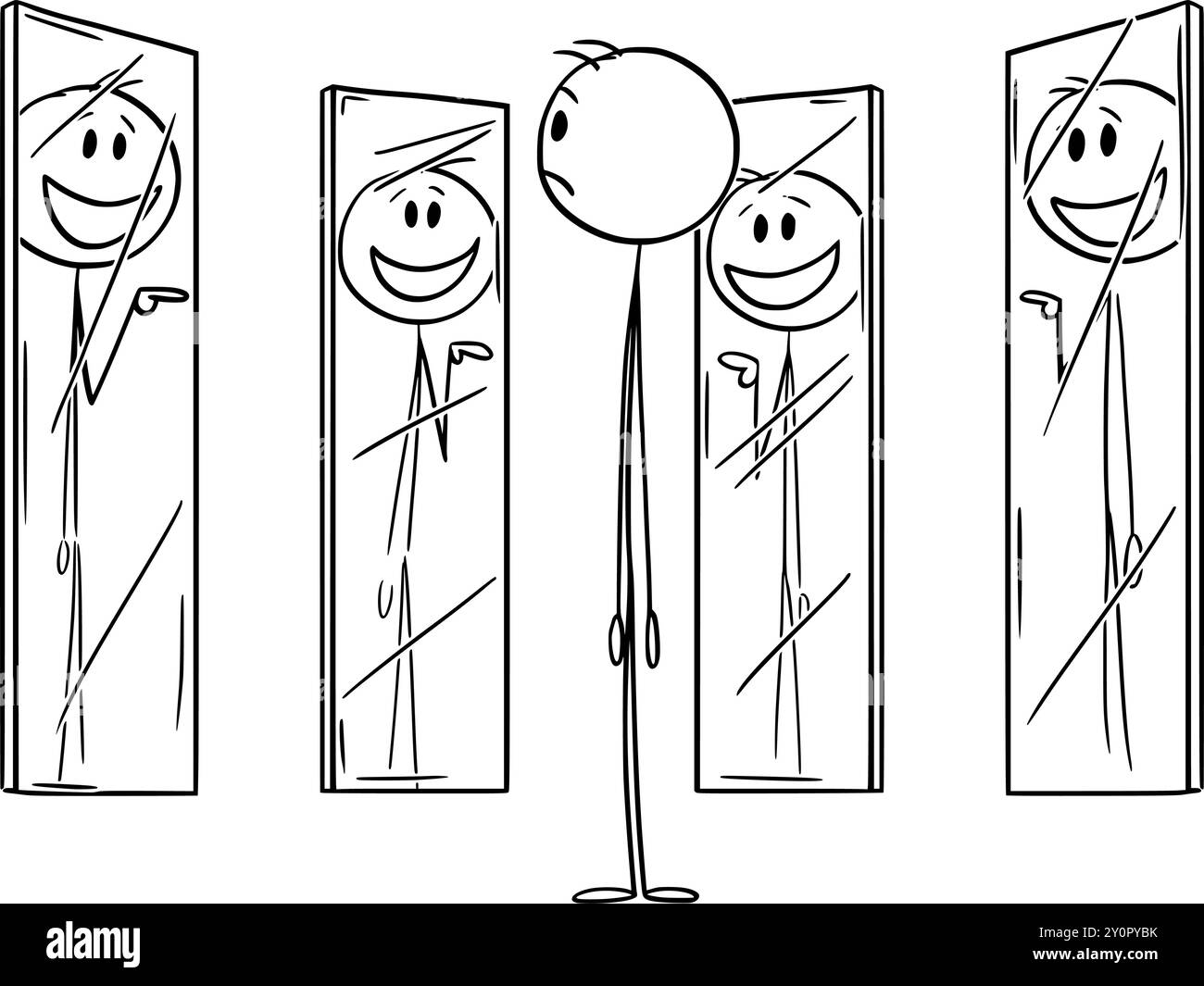 Mocking face Black and White Stock Photos & Images - Alamy