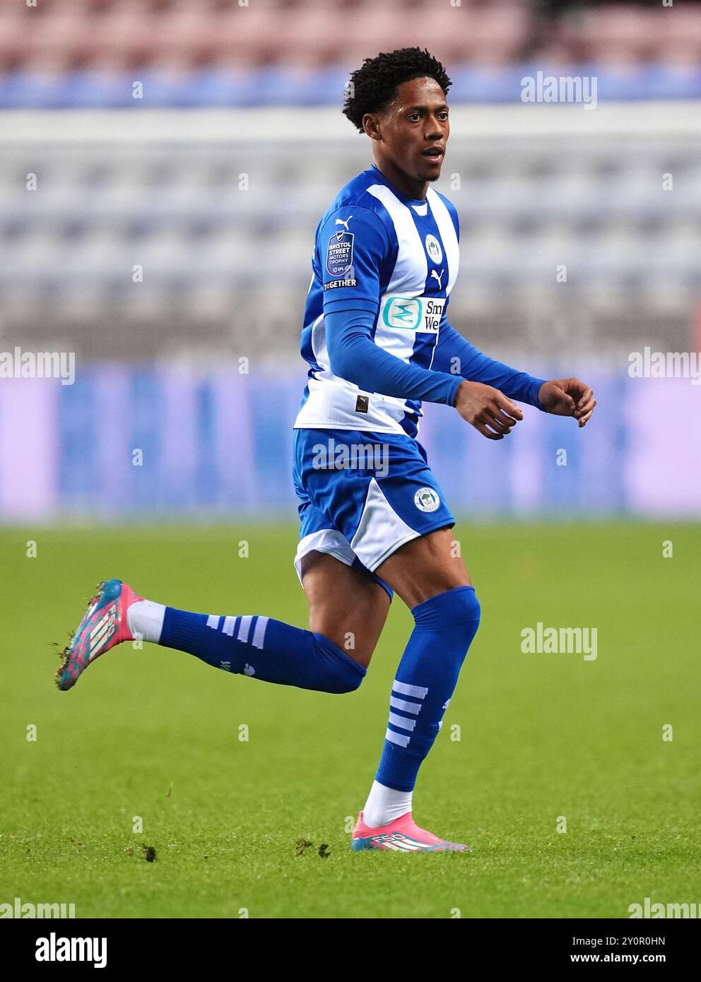 Wigan Athletic's Maleace Asamoah Jr during the Bristol Street Motors ...