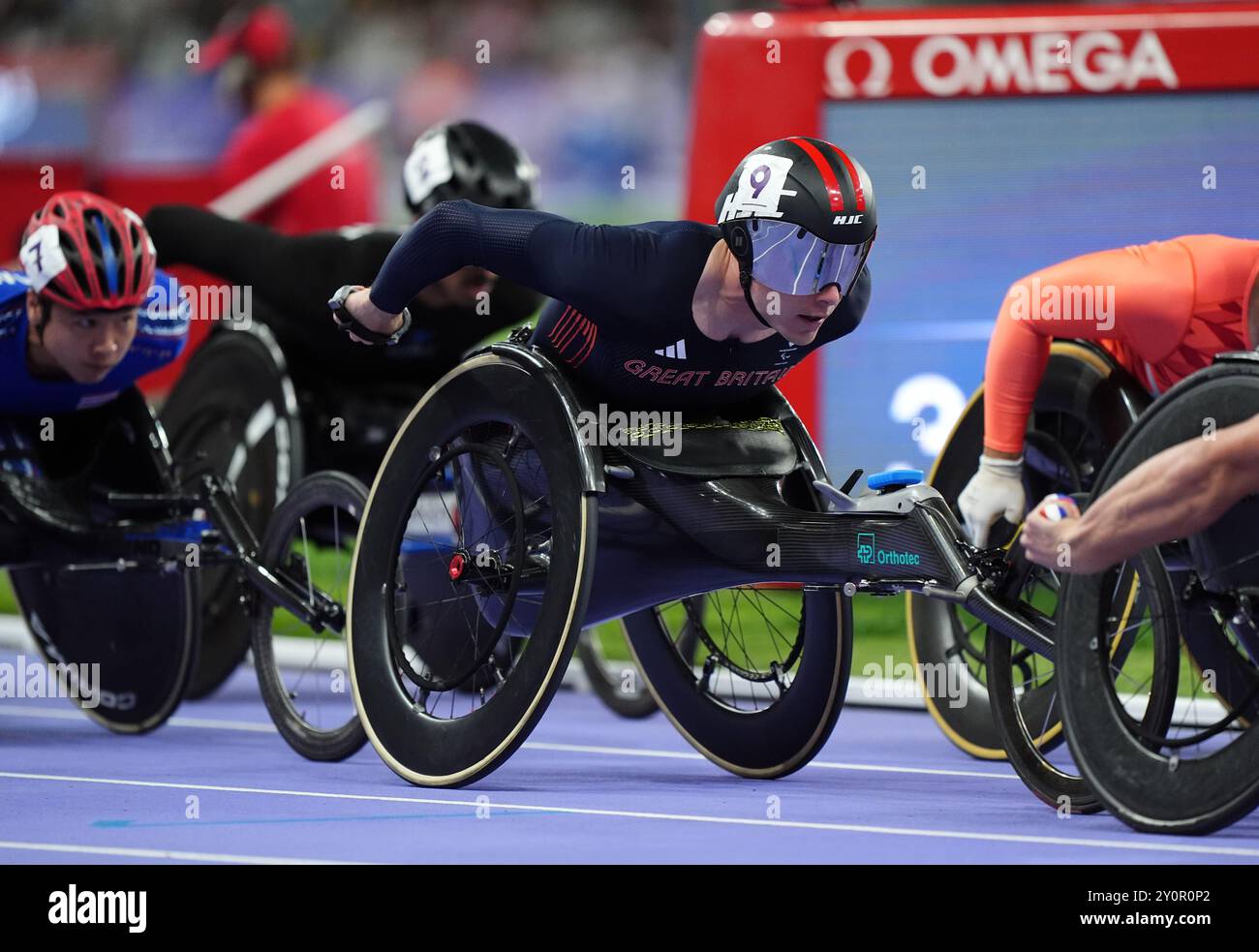 Great Britain's Nathan Maguire competes in the Men's 1500m T54 Final ...