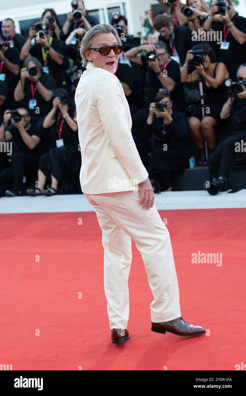 VENICE, ITALY - SEPTEMBER 03: Daniel Craig at the "Queer" red carpet ...