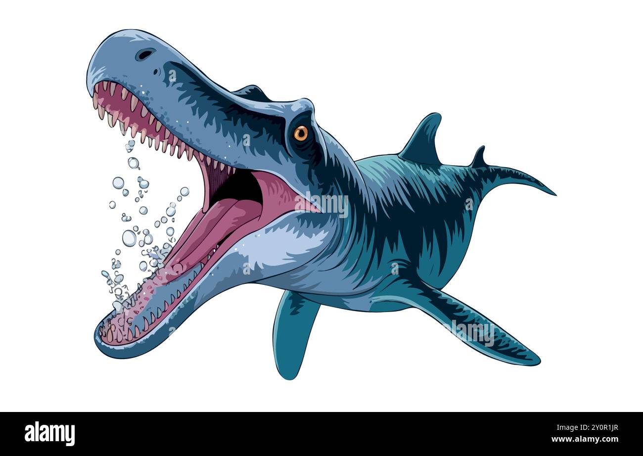 Mosasaurus: Fossil Discoveries and What They Tell Us Stock Vector Image ...
