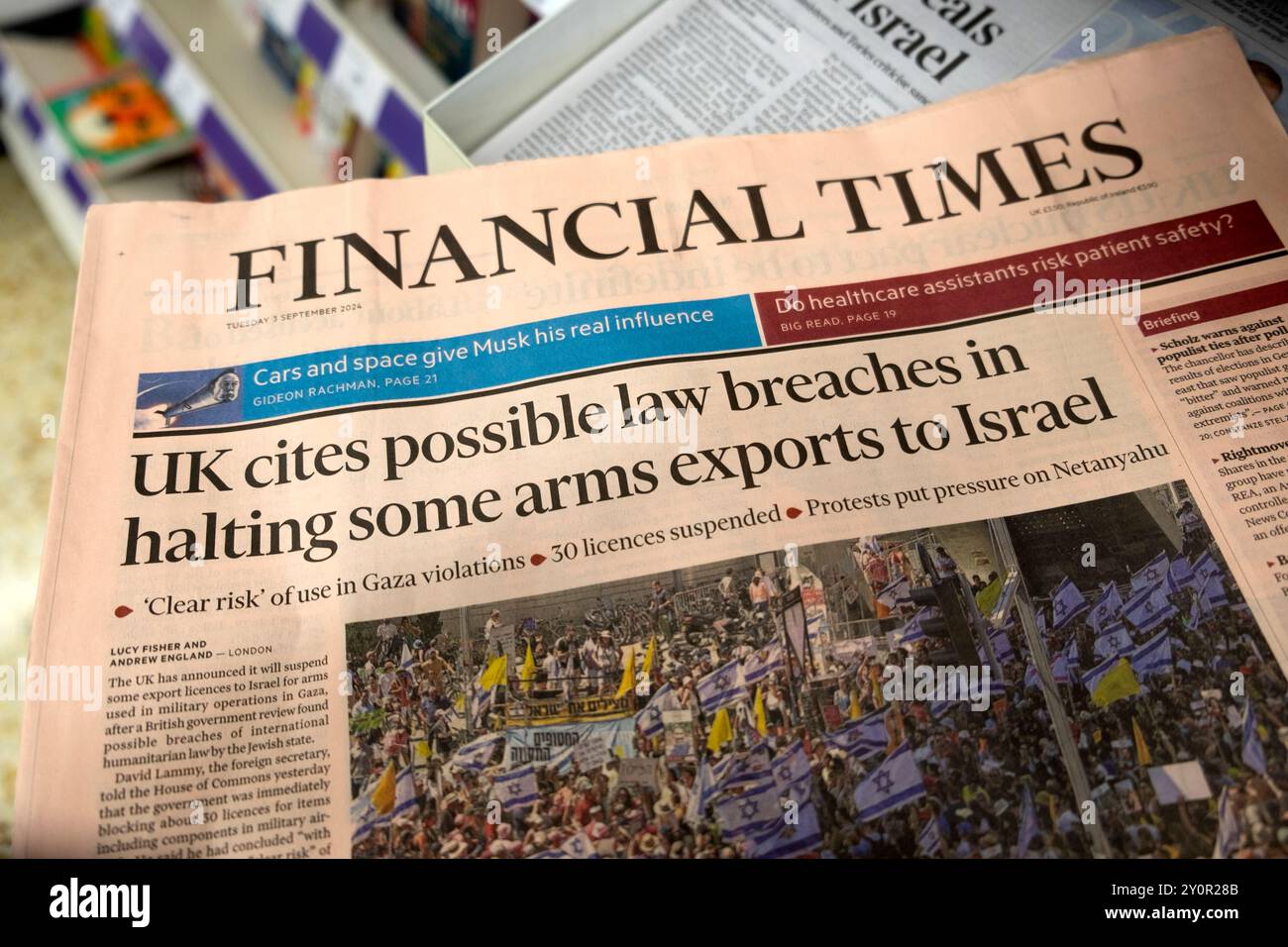 'UK cites possible law breaches in halting some arms exports to Israel ...