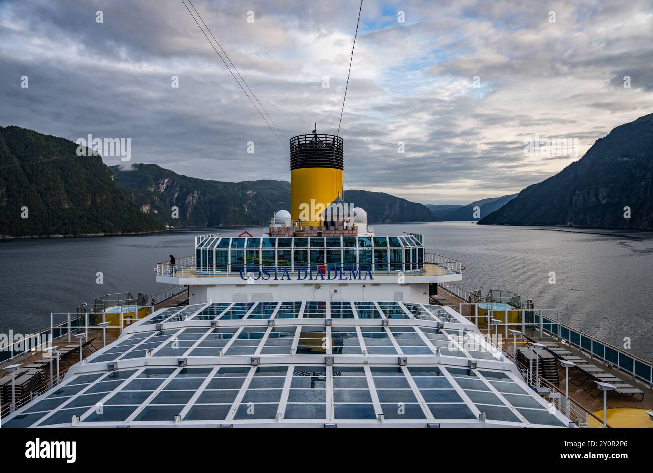 Italian Cruise Ship Diadema in North European cruise to Norway fjords ...