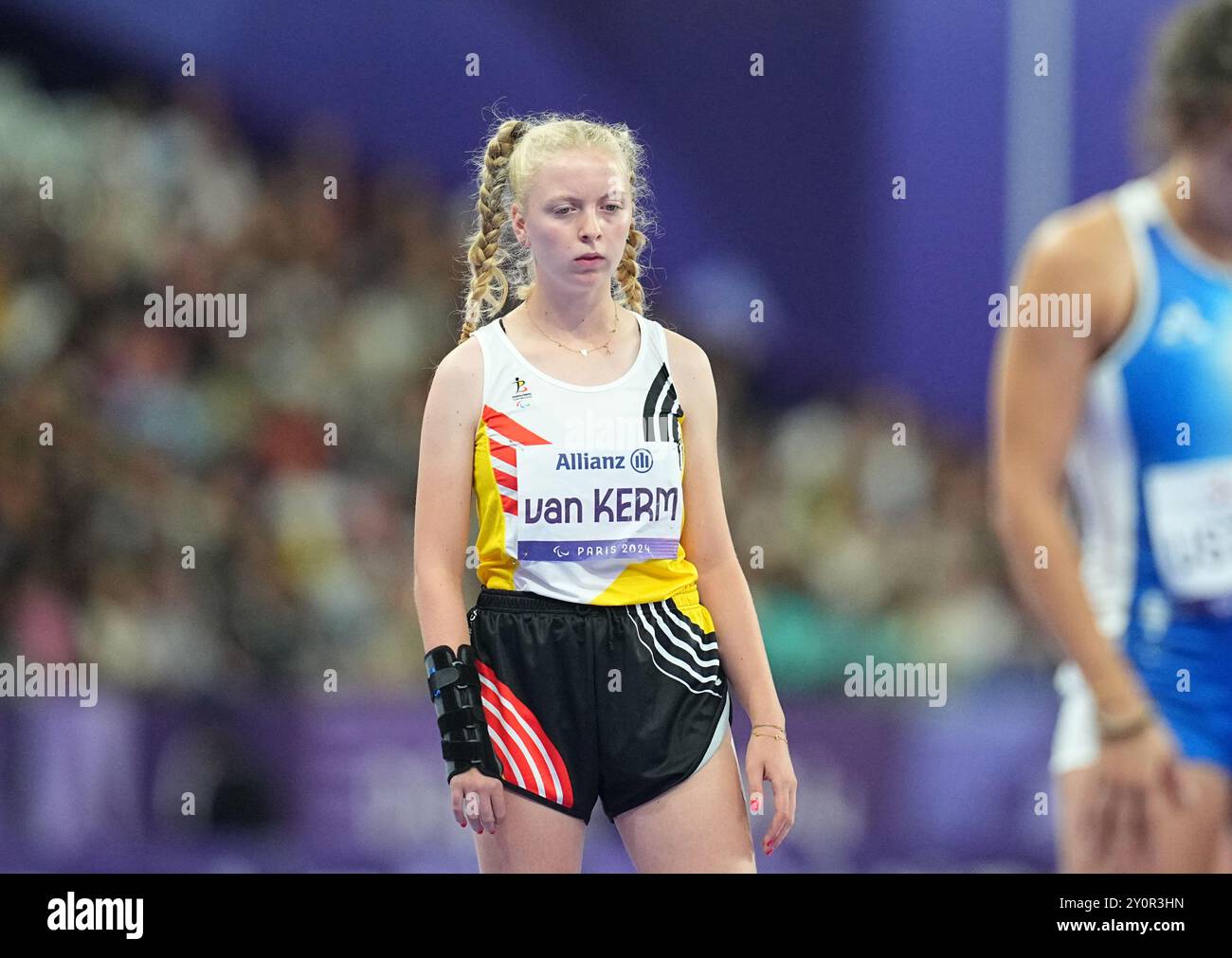 September 03 2024: Selma Van Kerm of Belgium looks on in Women's 400m - T37 Final during the ...