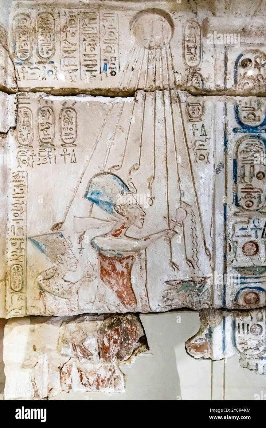 Hieroglyph relief egyptian museum cairo hi-res stock photography and ...