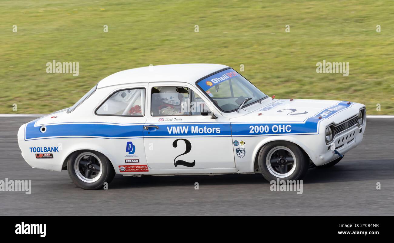 Mark Fowler in his Ford Escort MkI during the Classic Touring Car ...