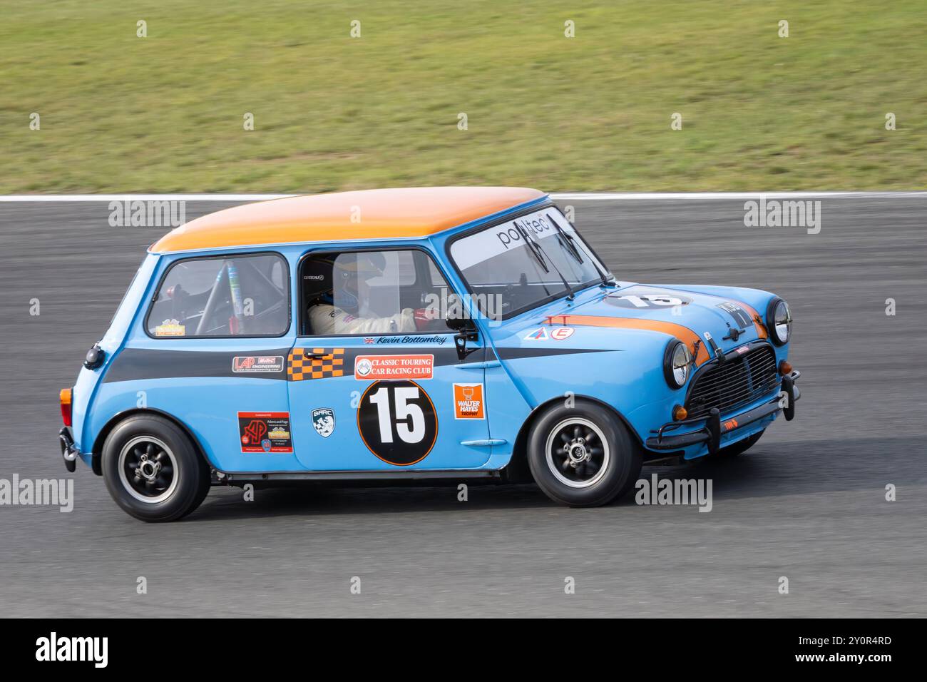Kevin Bottomley in his Morris Cooper S during the 2023 Classic Touring ...