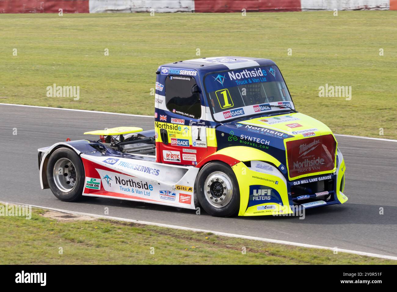 Ryan Smith's Worldwide Truck Racing Daimler Freightliner during the ...