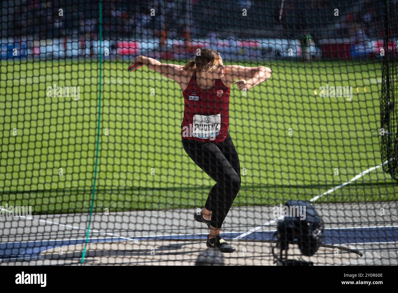 Berlin, Germany. 01rd Sep, 2024.Athletics, Meeting, ISTAF: Discus Throw ...