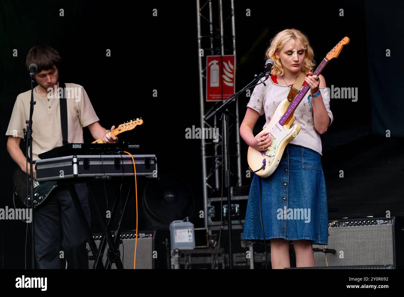 LADYLIKE, CONCERT, 2024: Lead singer and guitarist Georgia Butler of ...